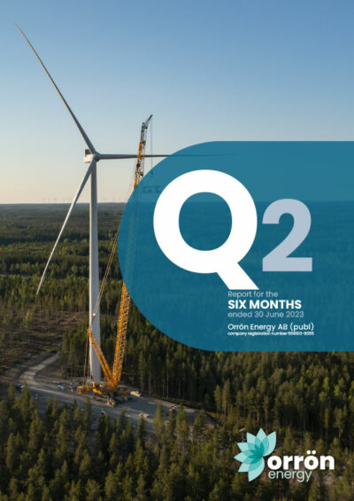 Orrön Energy, an independent, publicly listed renewable energy company