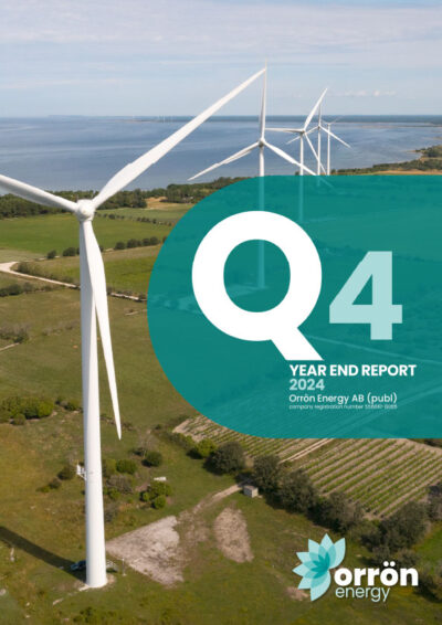 Orrön Energy, an independent, publicly listed renewable energy company