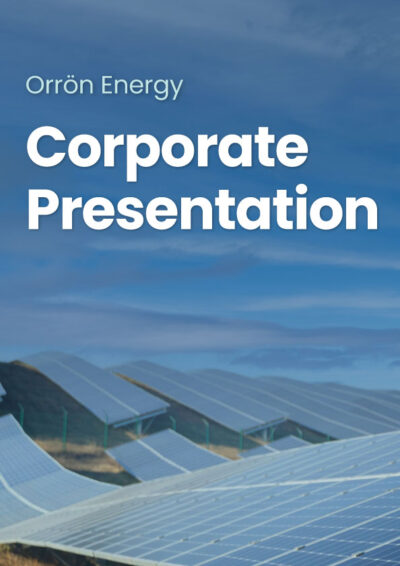Orrön Energy, an independent, publicly listed renewable energy company